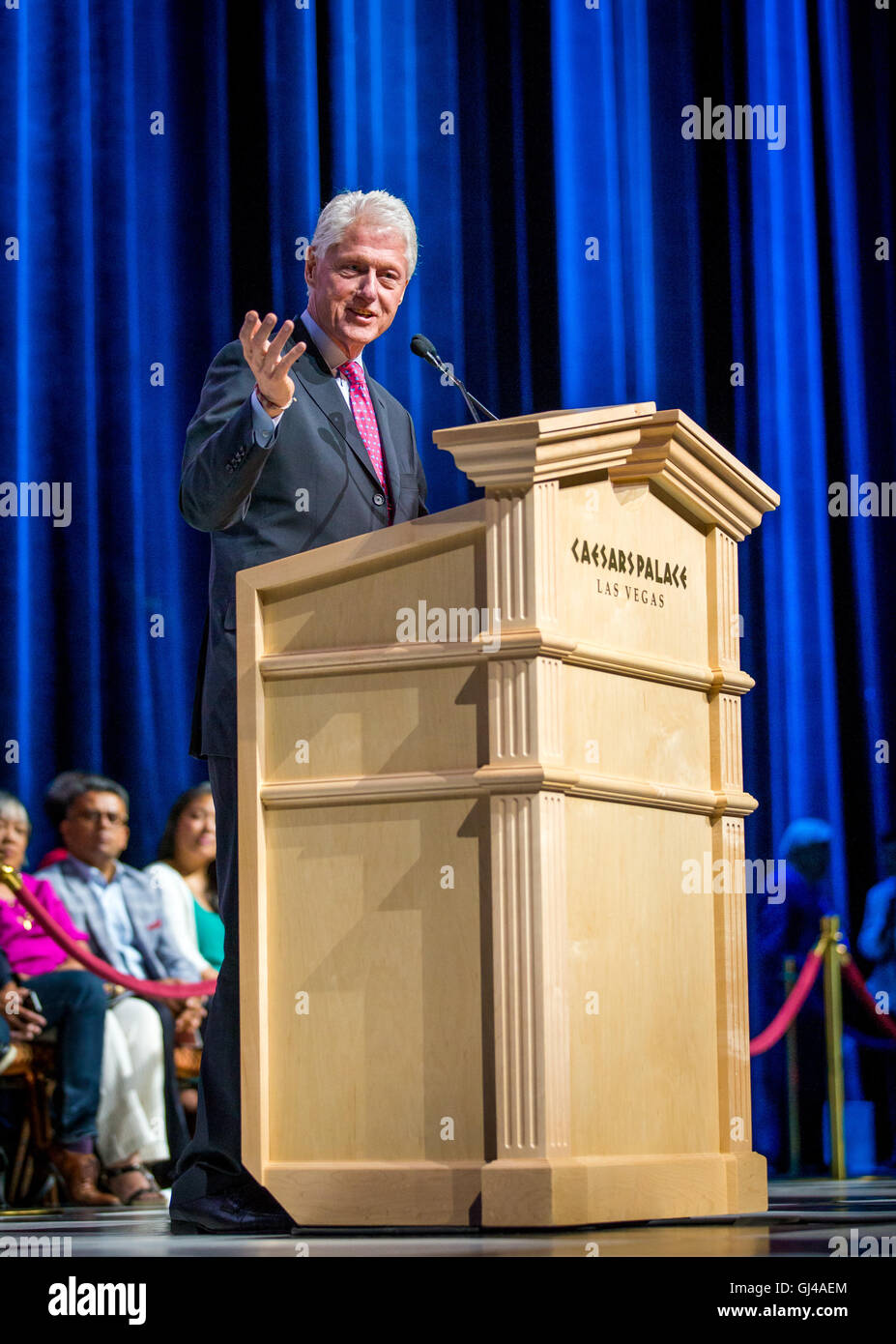 Las Vegas, NV, USA. 12th Aug, 2016. President Bill Clinton pictured at ...