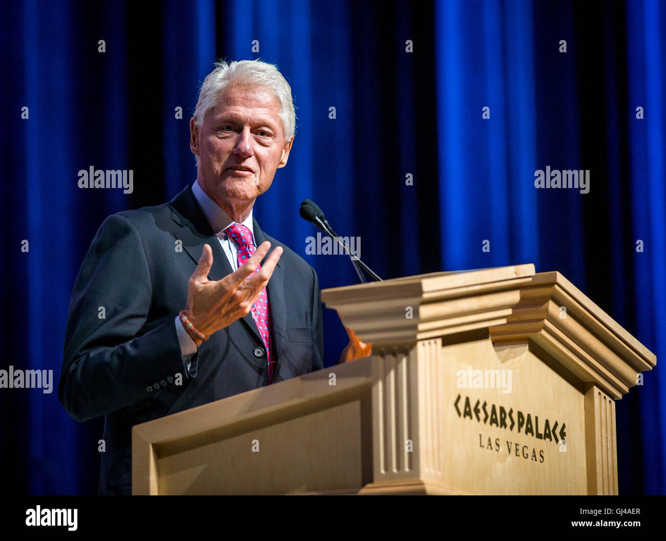 Las Vegas, NV, USA. 12th Aug, 2016. President Bill Clinton pictured at ...
