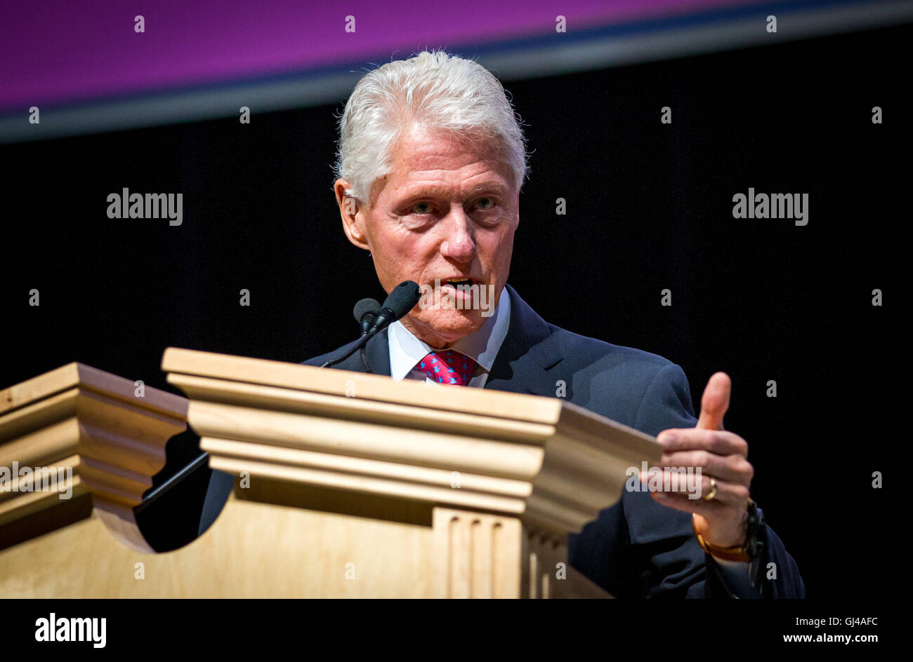 Las Vegas, NV, USA. 12th Aug, 2016. President Bill Clinton pictured at ...