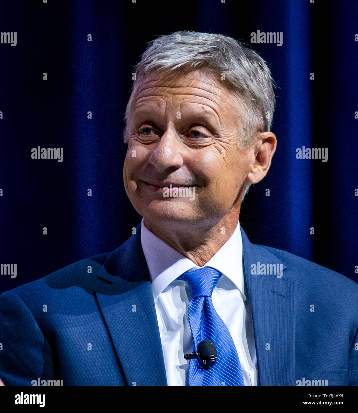 Las Vegas, NV, USA. 12th Aug, 2016. Gov. Gary Johnson pictured at the ...