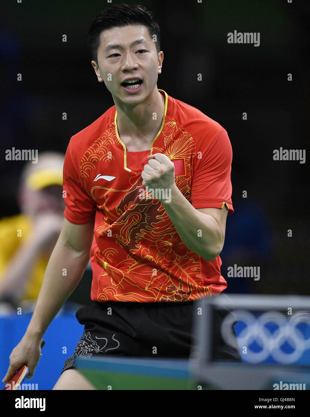 Rio De Janeiro, Brazil. 12th Aug, 2016. Ma Long of China competes ...