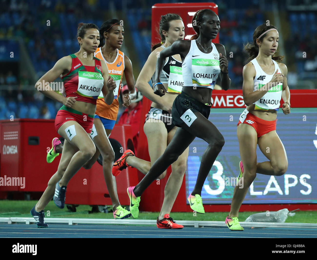 Rio De Janeiro, Brazil. 12th Aug, 2016. Nadai Lohalith Anjelina (2nd R ...