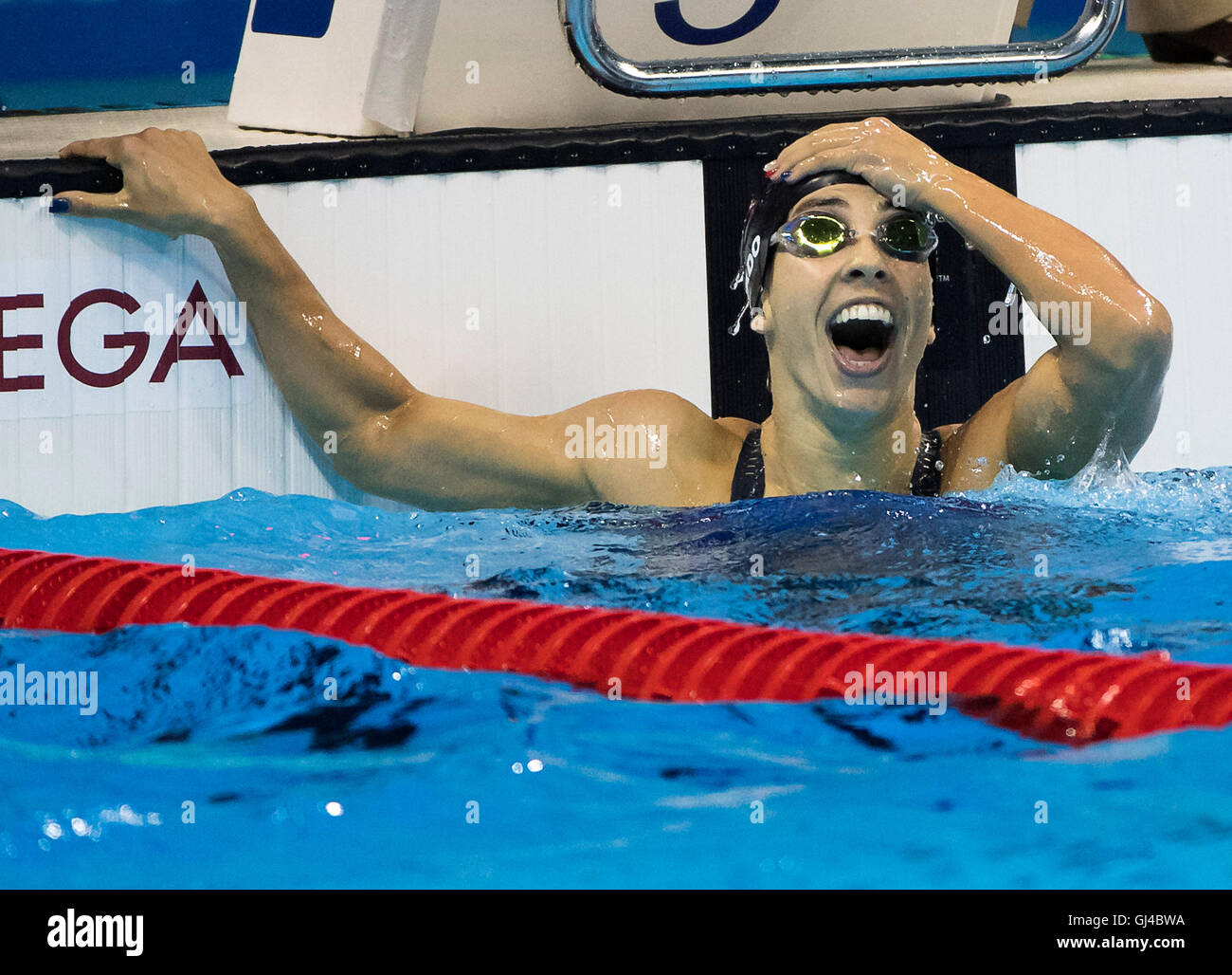 Rio de Janeiro, RJ, Brazil. 12th Aug, 2016. OLYMPICS SWIMMING: Maya ...