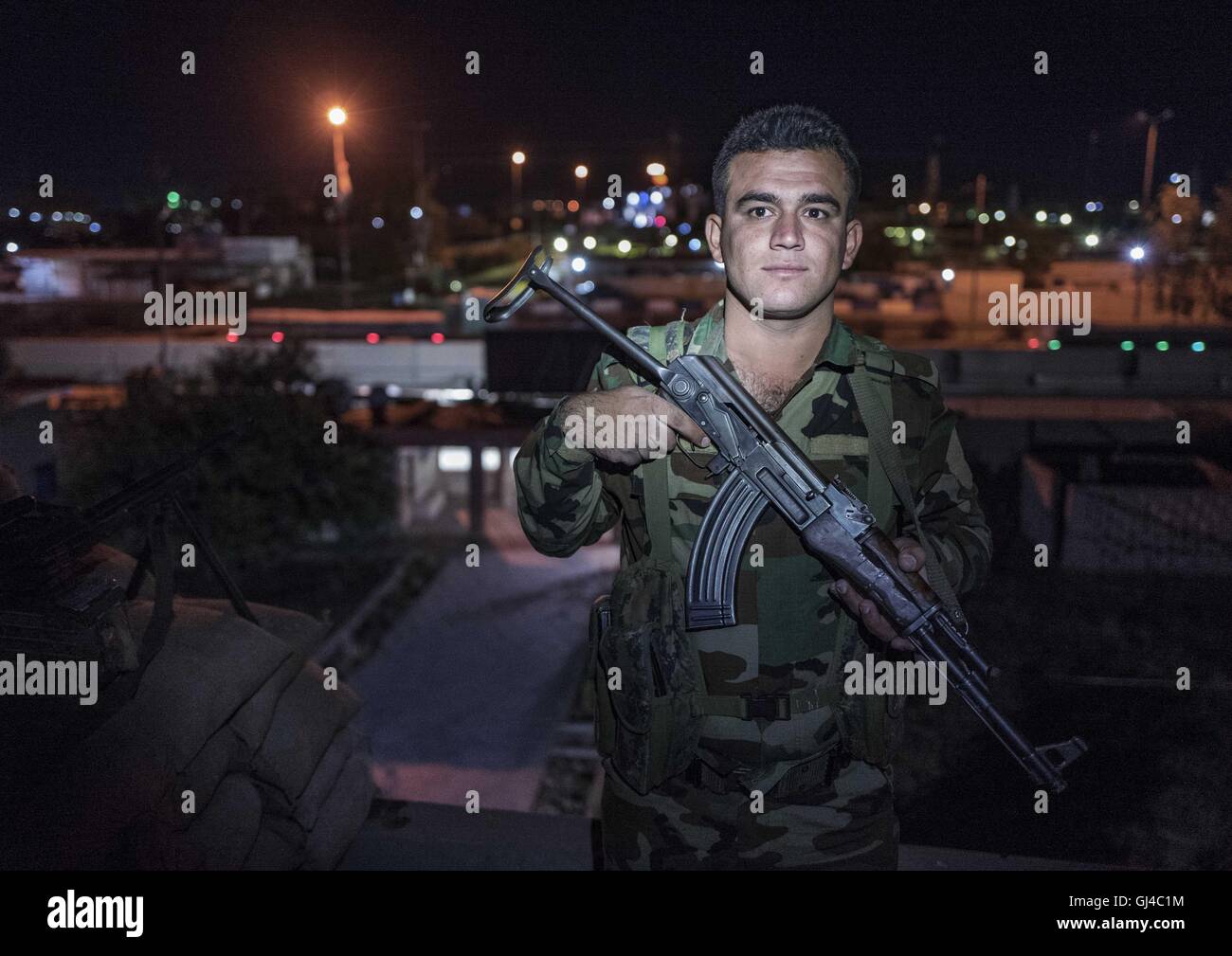 Kurdistan Regional Goverment are. 10th May, 2016. Peshmerga soldier on ...