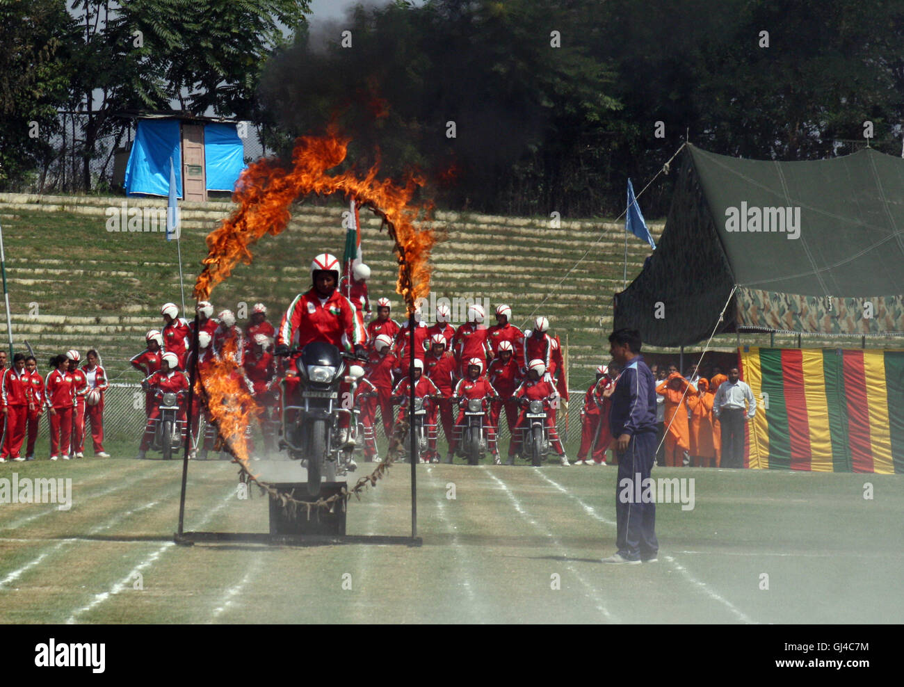 Indian security forces parade hi-res stock photography and images - Alamy