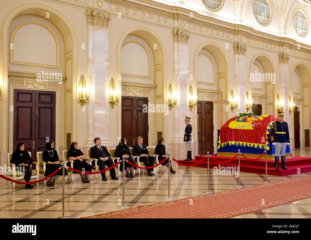 Bucharest, Romania. 12th Aug, 2016. Prince Radu and Princess Margarita ...