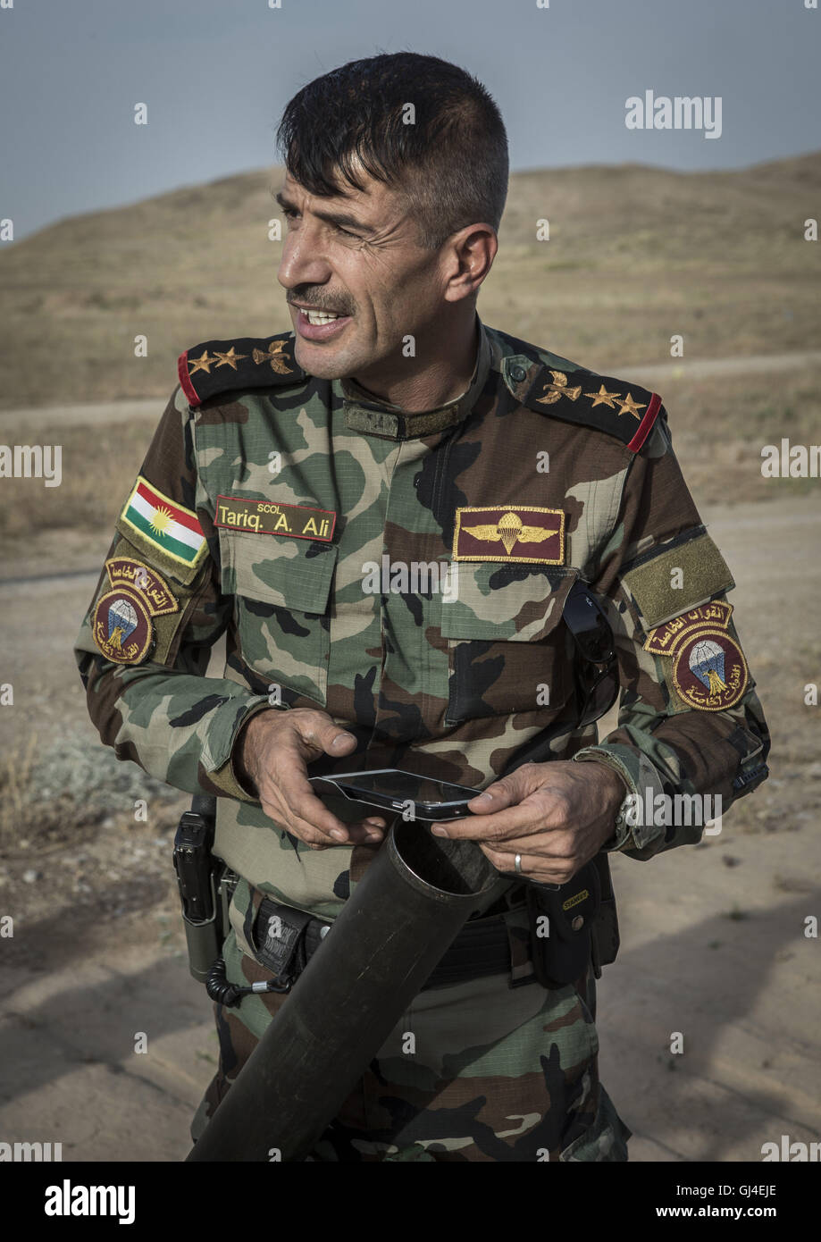 Daquq, Kurdistan Regional Goverment are, Iraq. 13th May, 2016. COLONEL ...