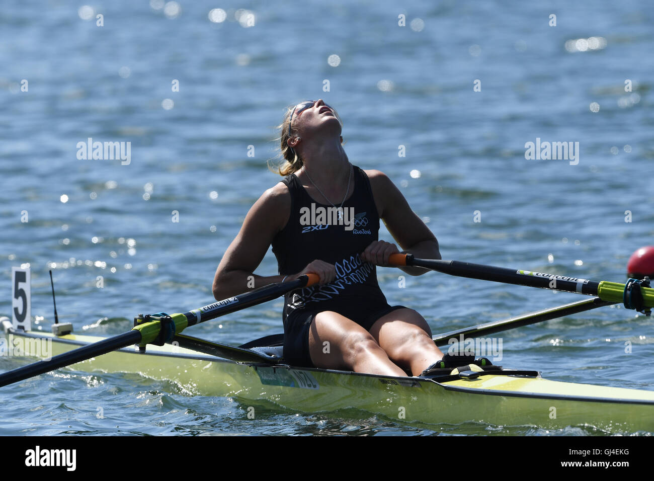 Rio de Janeiro, Brazil. 13th Aug, 2016. Emma Twigg of New Zealand ...