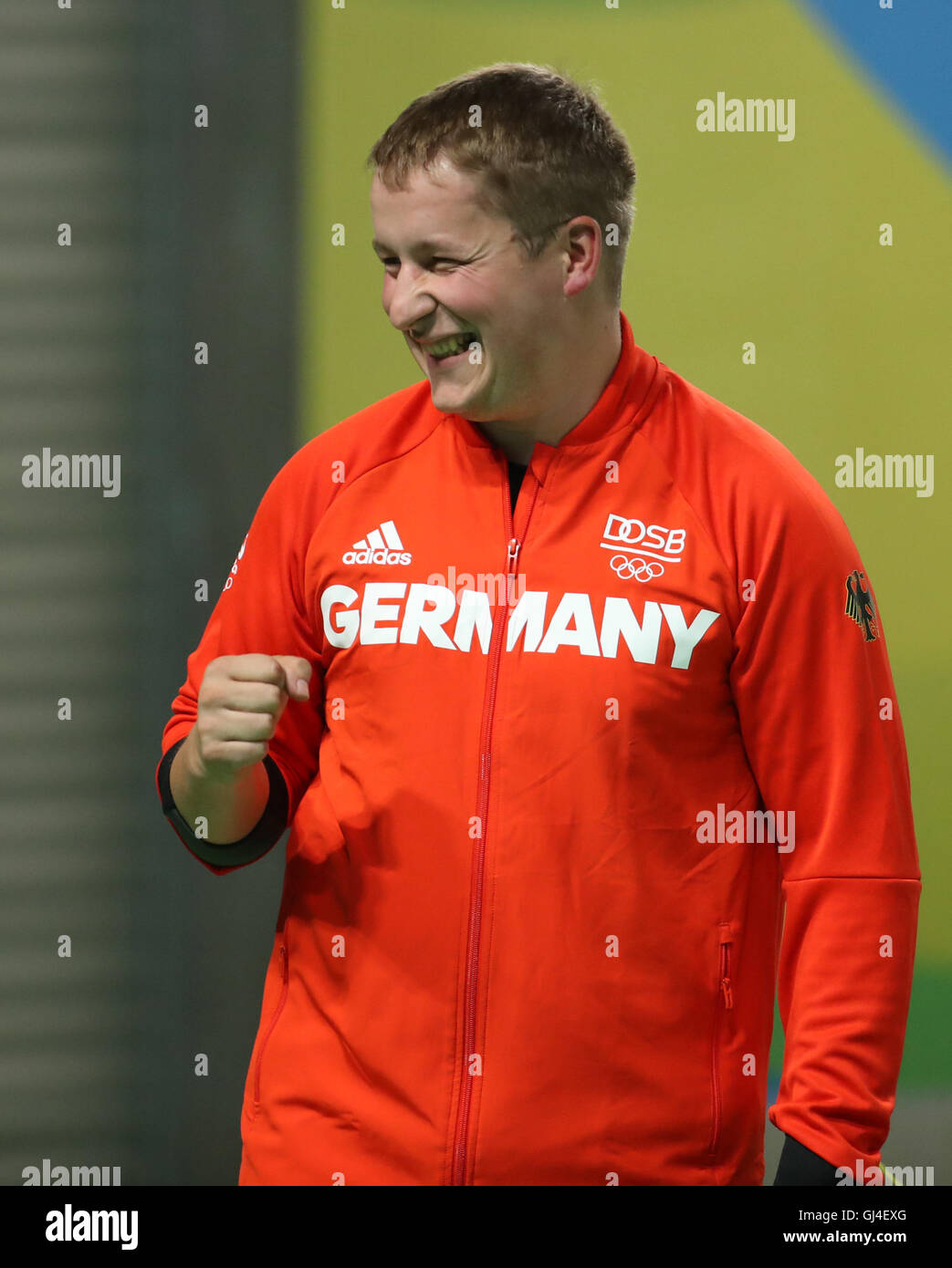 Rio de Janeiro, Brazil. 13th Aug, 2016. Gold medalist Christian Reitz ...