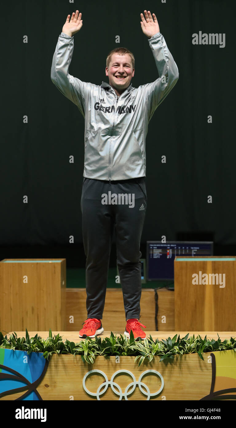 Rio de Janeiro, Brazil. 13th Aug, 2016. Gold medalist Christian Reitz ...