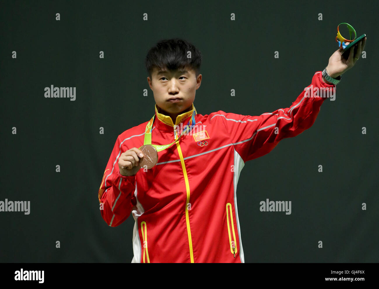 Rio de Janeiro, Brazil. 13th Aug, 2016. Bronze medalist Yuehong Li of ...