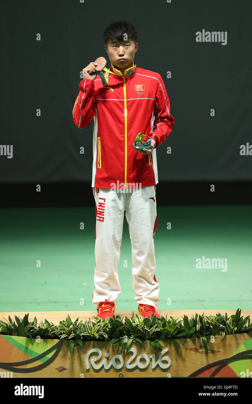 Rio de Janeiro, Brazil. 13th Aug, 2016. Bronze medalist Yuehong Li of ...