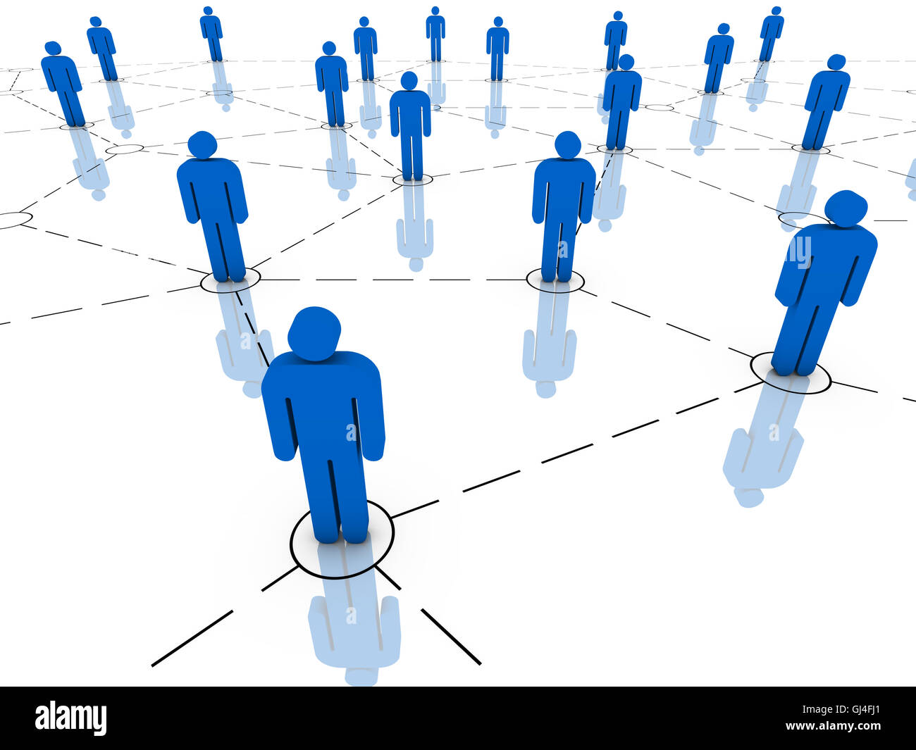 Business network connection stick figure hi-res stock photography and ...