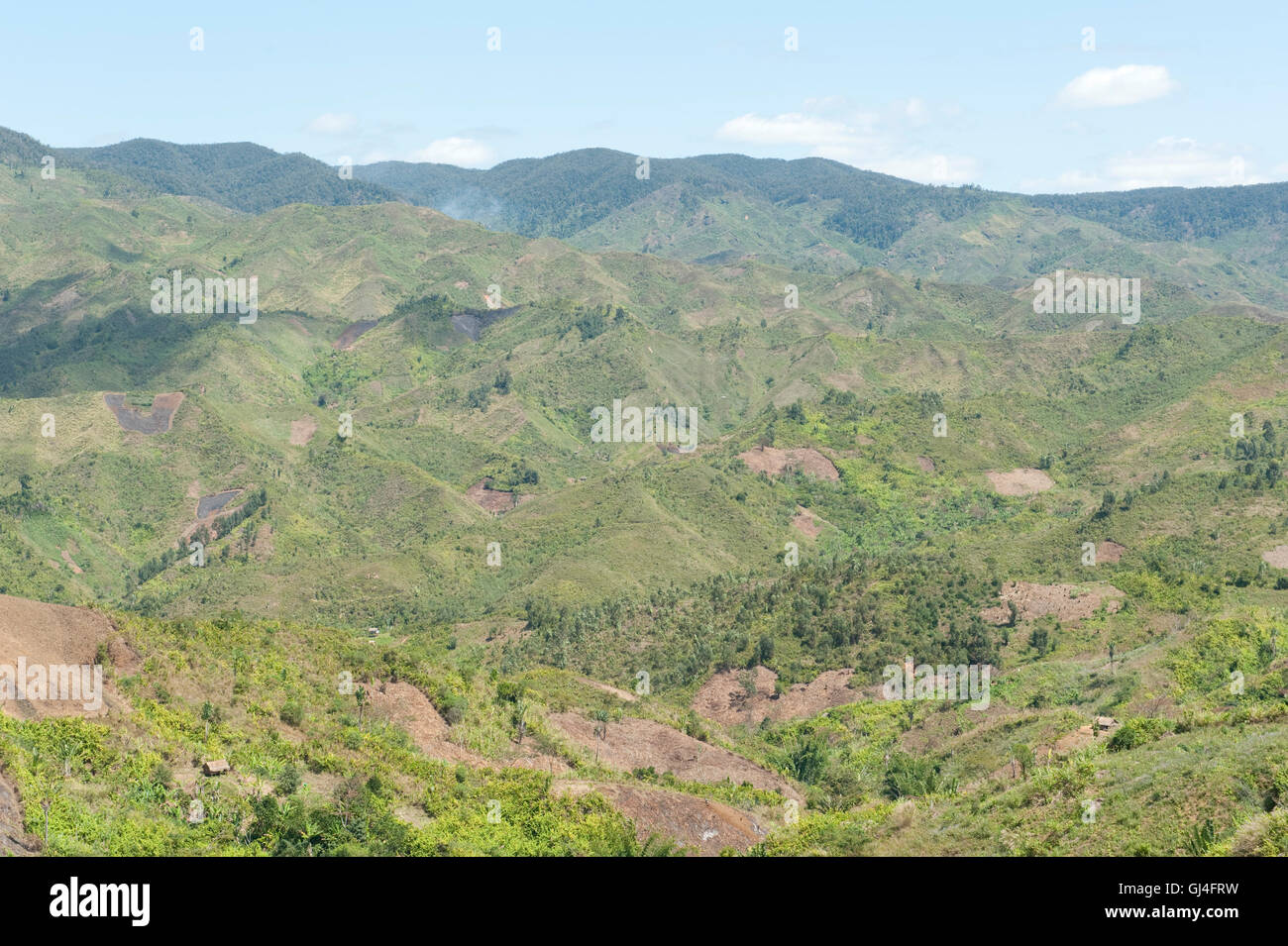 Landscape Slash & Burn Madagascar Stock Photo - Alamy