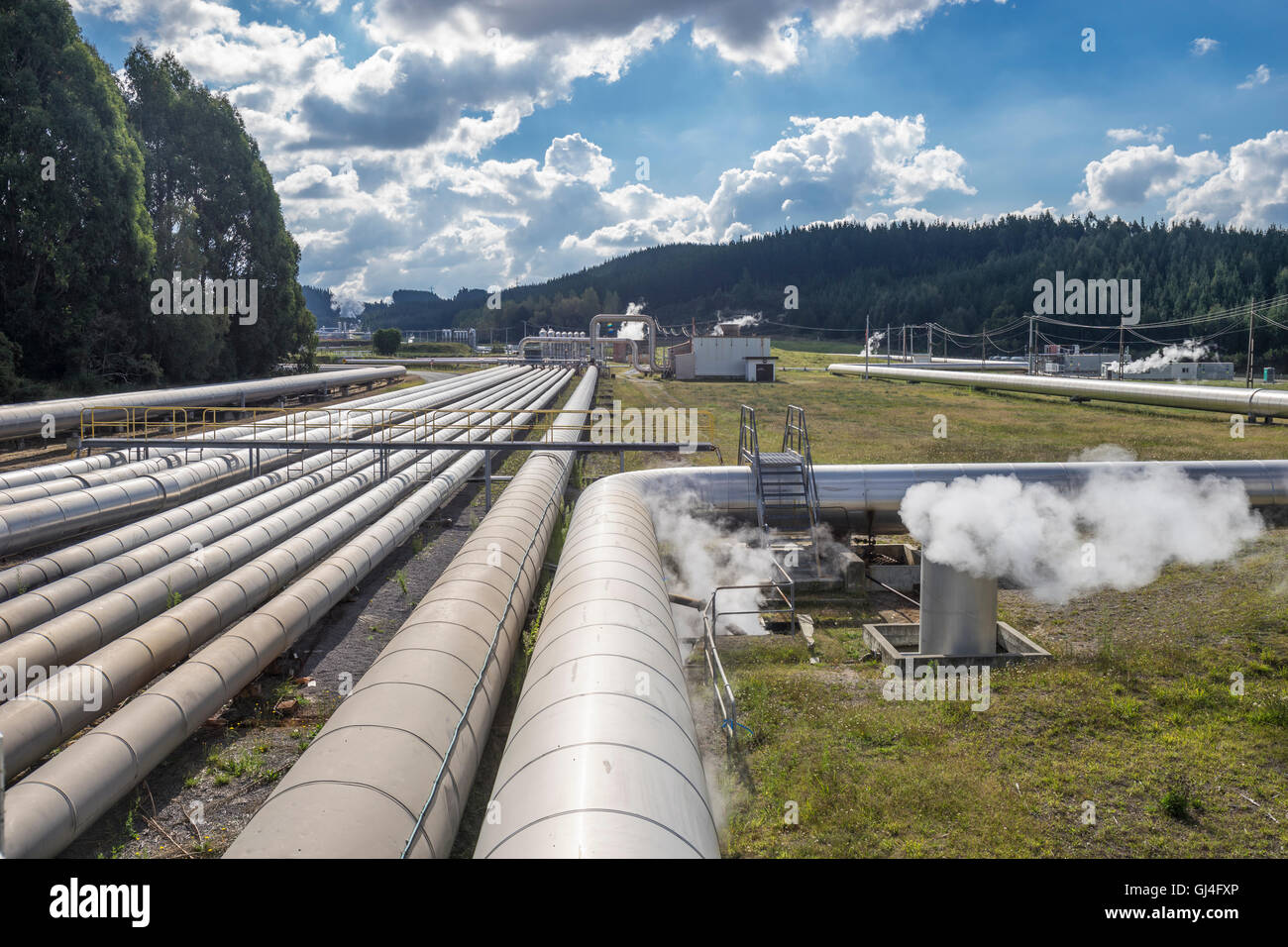 Geothermal power Station, near Taupo New Zealand Stock Photo - Alamy