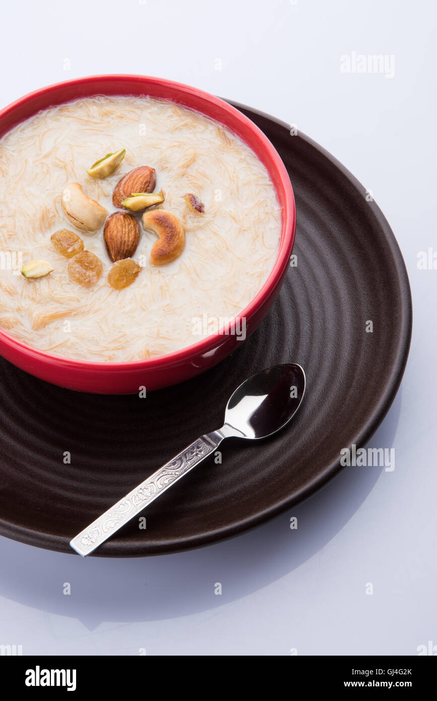 sweet Kheer or khir payasa, gil-e-firdaus, fereni also known as Sheer ...