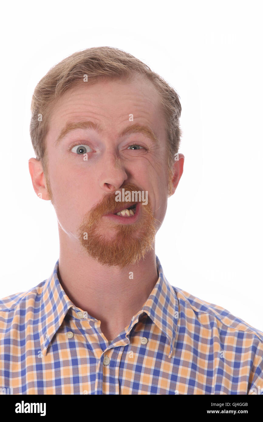 Portrait of funny man Stock Photo - Alamy