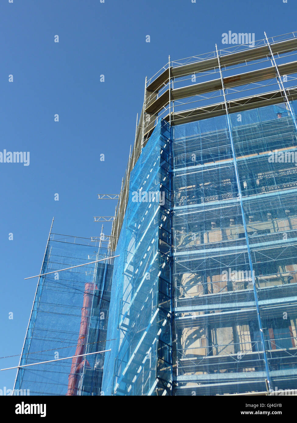 Side of a scaffolding Stock Photo - Alamy