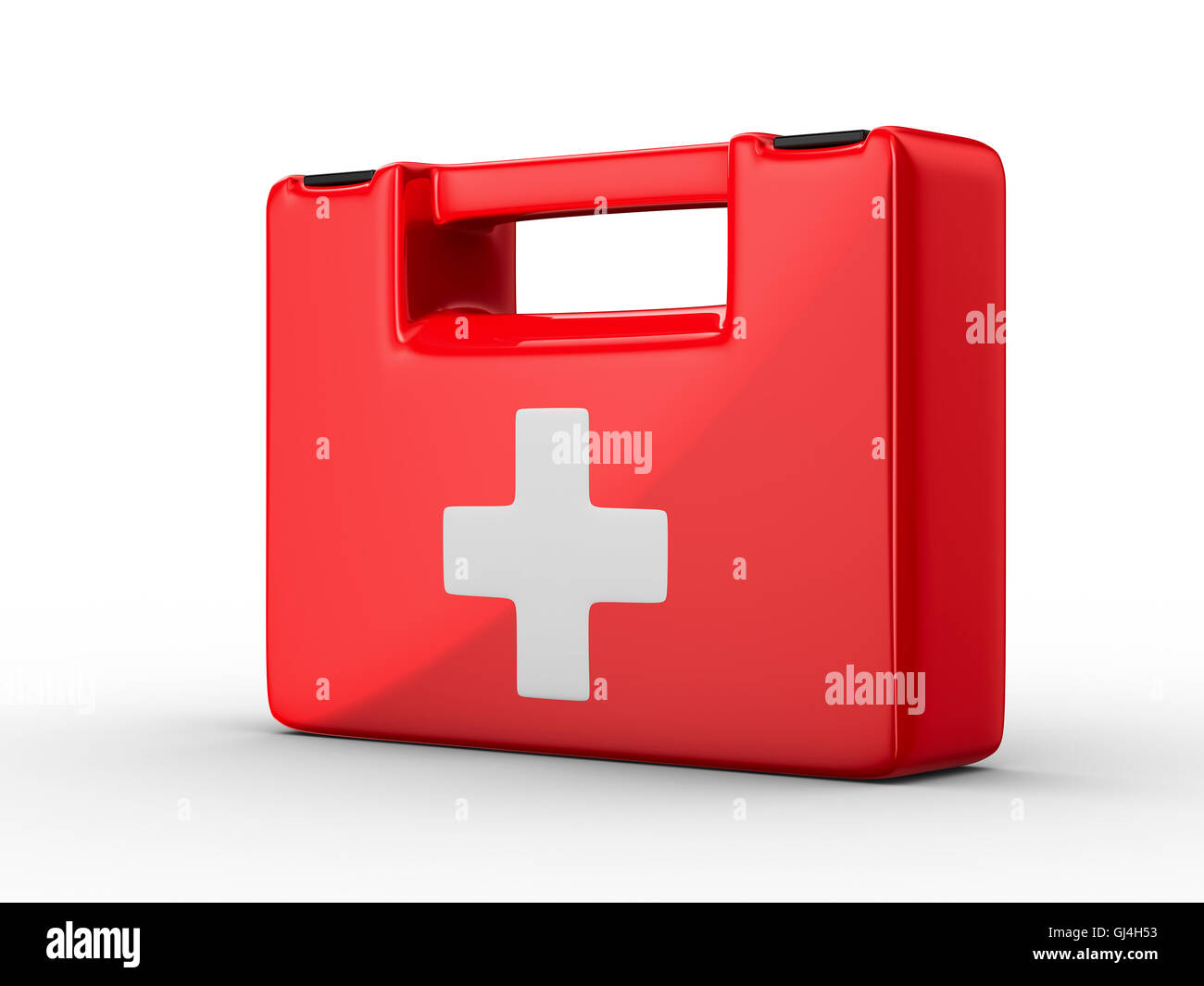 First aid kit on white background. Isolated 3D image Stock Photo - Alamy