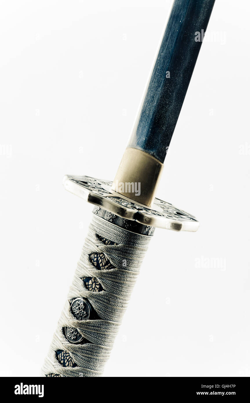 Samurai sword on a white background Stock Photo - Alamy