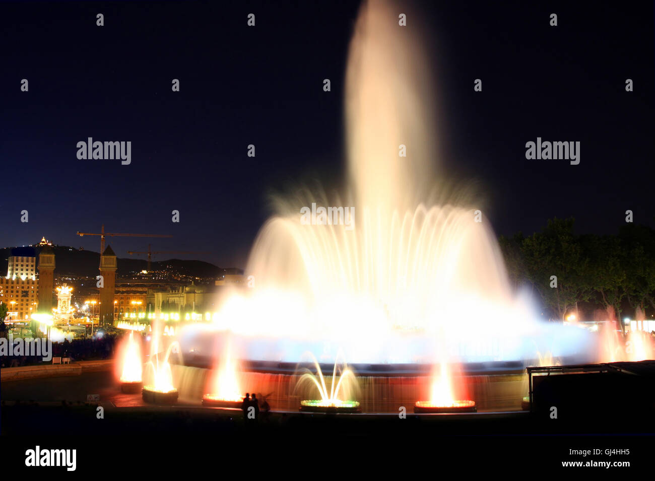 Magic fountain in Barcelona, Spain Stock Photo - Alamy