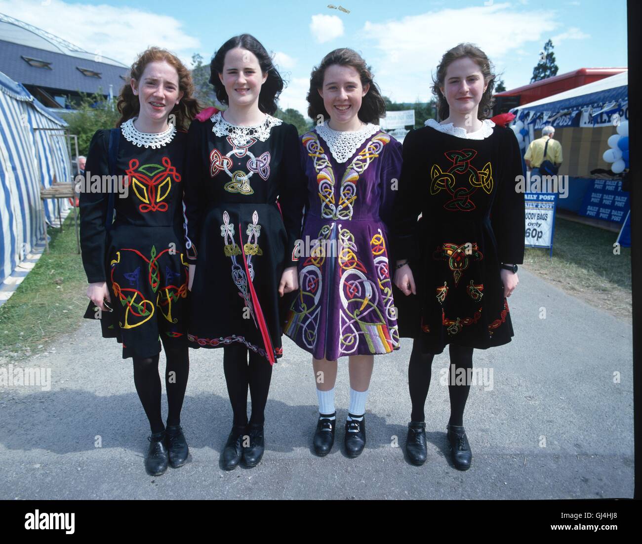 Wales, Llangollen, Eisteddfod Festival, Irish Costume, Celtic knot ...