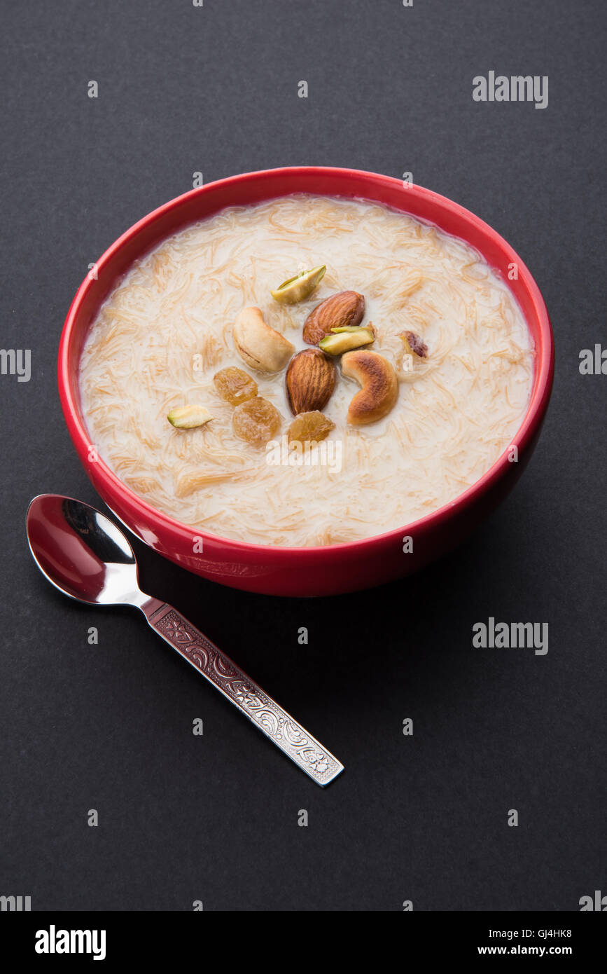 sweet Kheer or khir payasa, gil-e-firdaus, fereni also known as Sheer ...