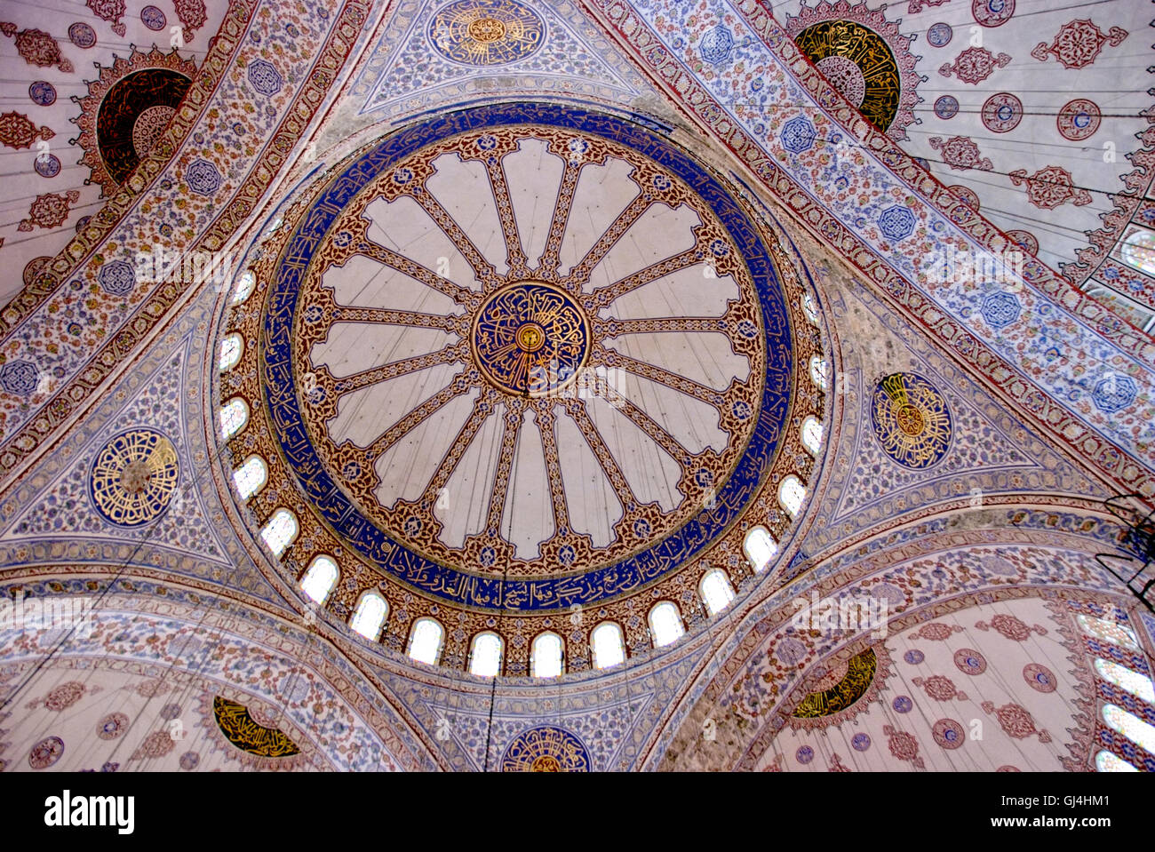 Blue Mosque ceiling Stock Photo - Alamy