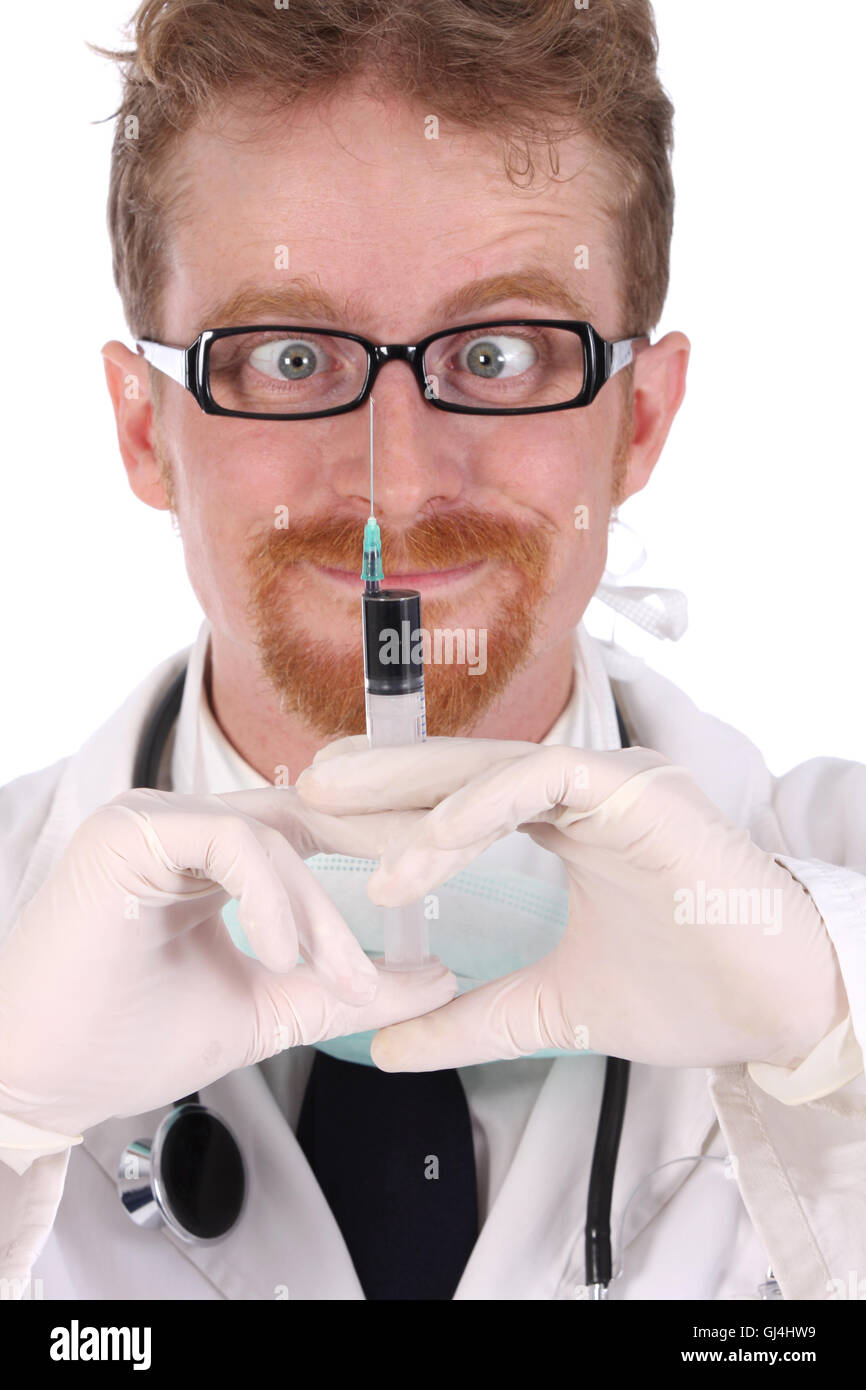 doctor with injection Stock Photo - Alamy