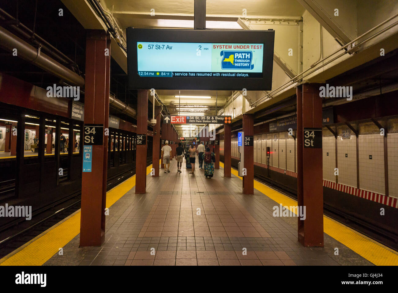 A test of the new digital countdown clocks to be installed on the ...