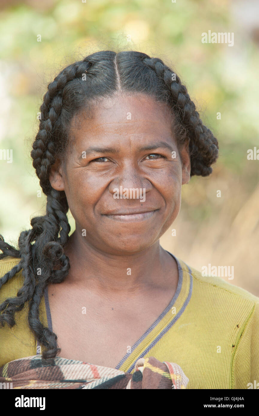 Portrait fo Woman Madagascar Stock Photo - Alamy
