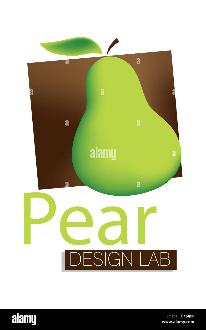 Pear Design Lab Logo Stock Photo - Alamy