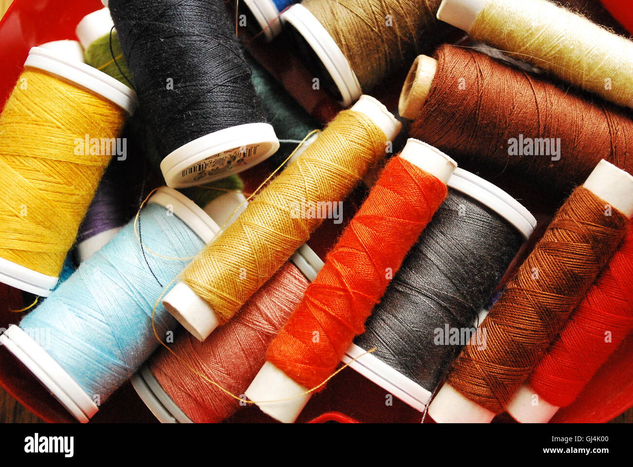 Spool Of Thread Stock Photo - Alamy