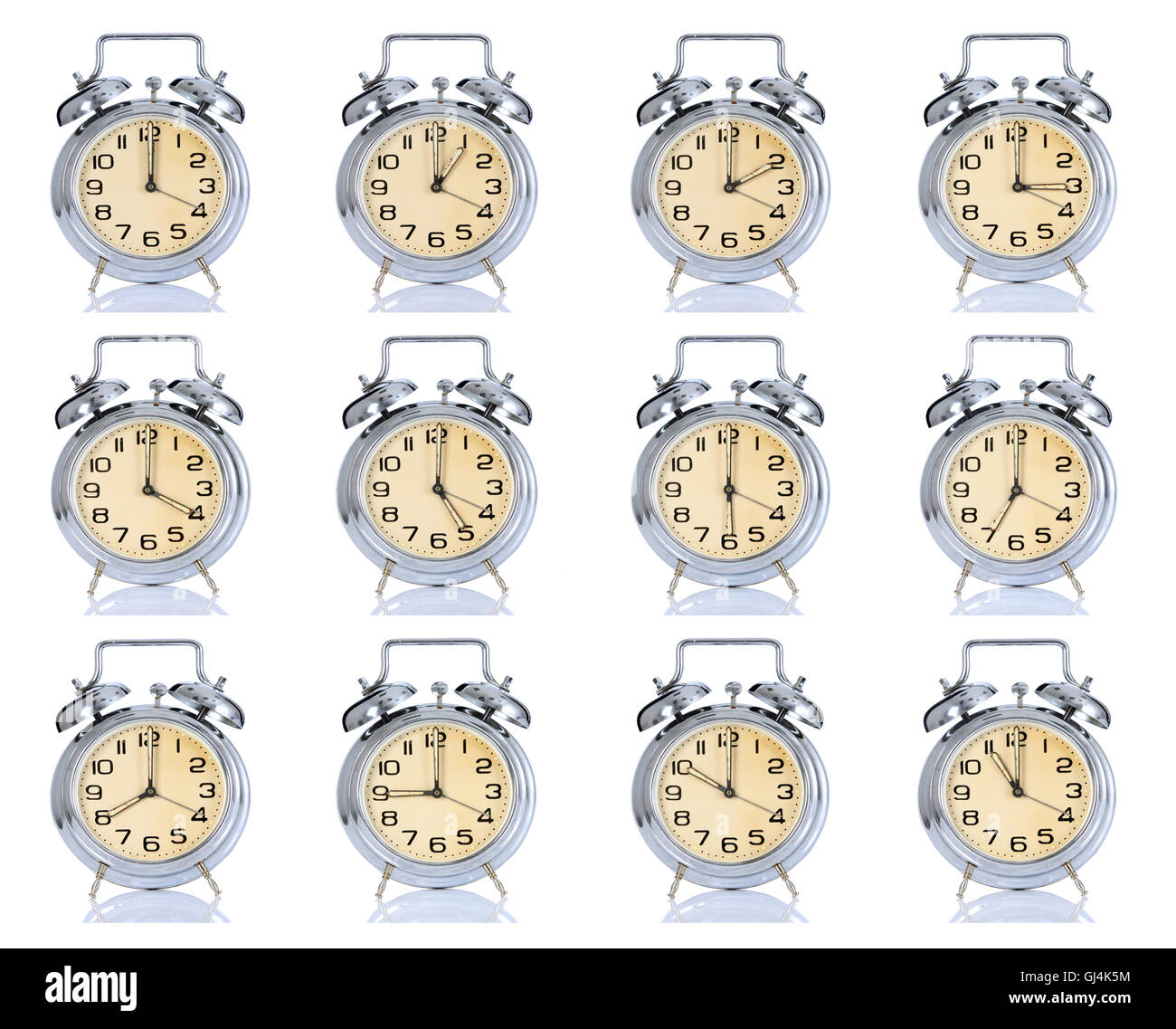 group of alarm clock Stock Photo - Alamy