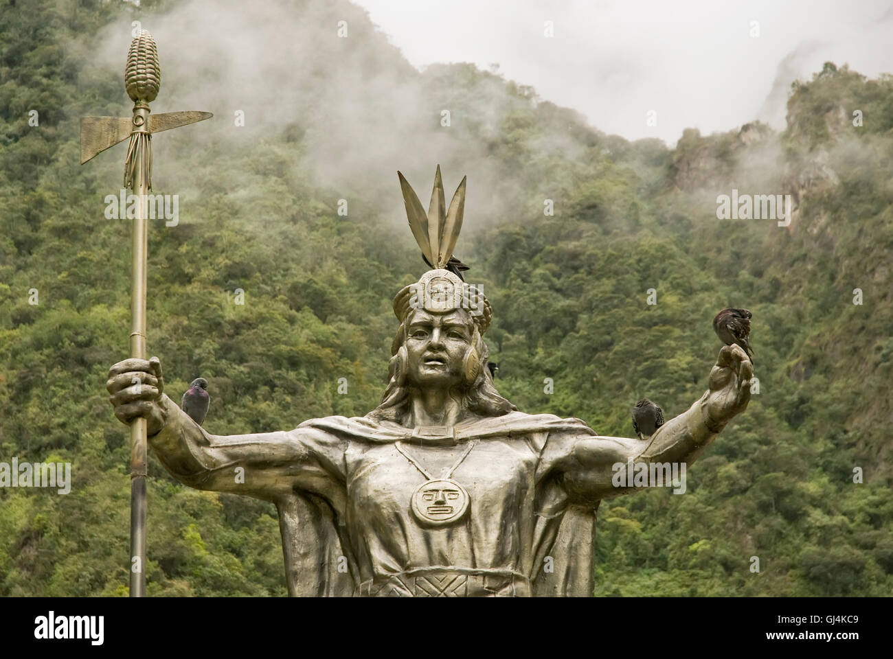 Inca God by Machu Picchu Stock Photo - Alamy