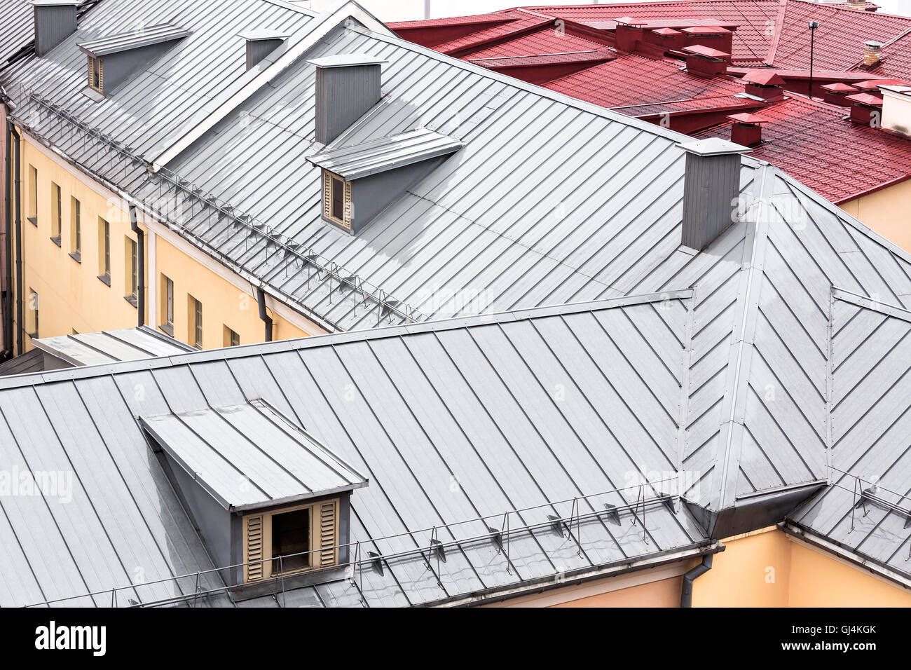 Metal roof view from above hi-res stock photography and images - Alamy