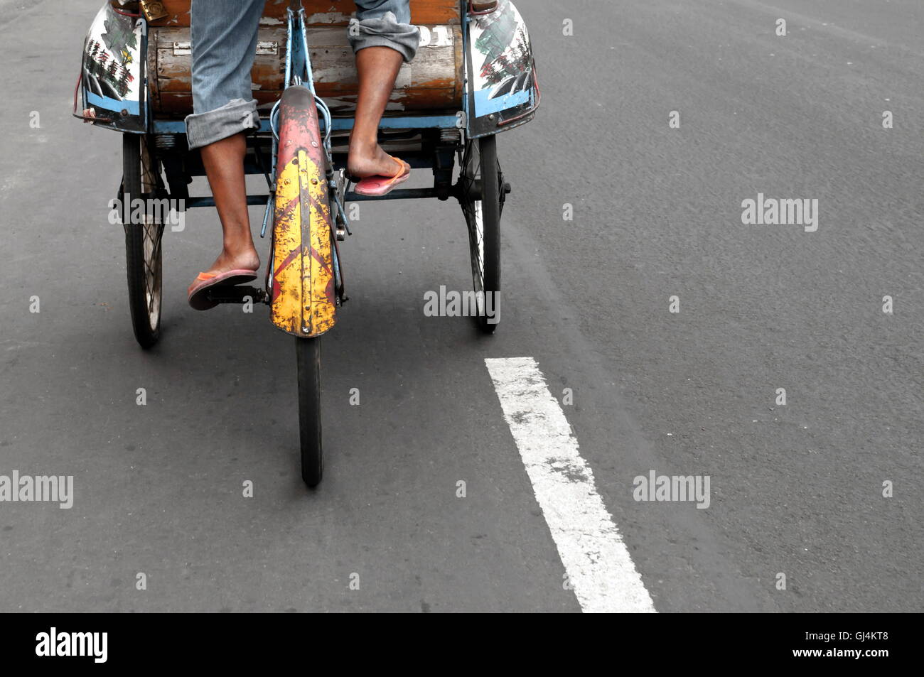 Becak rickshaw hi-res stock photography and images - Alamy