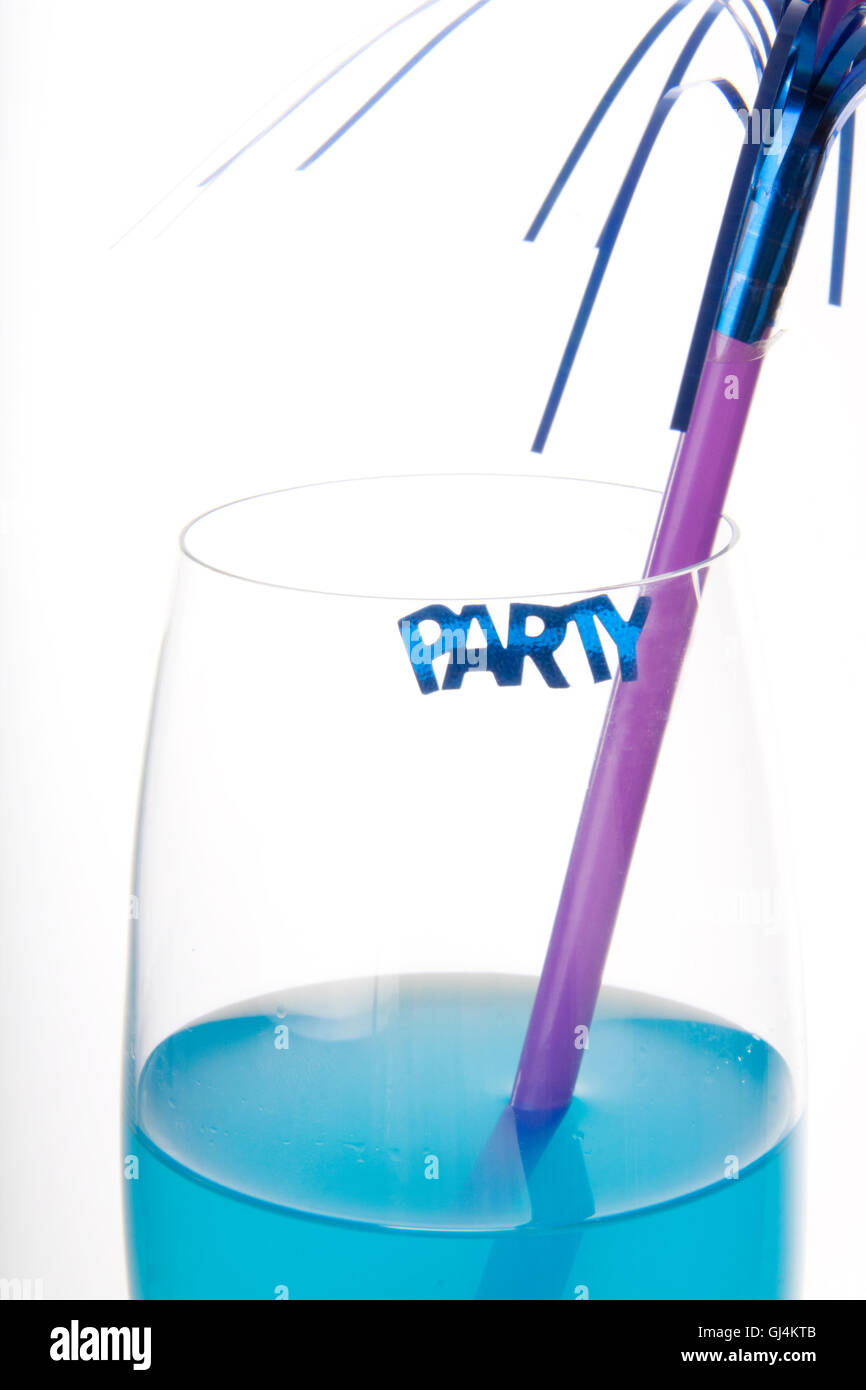 Blue cocktail white hi-res stock photography and images - Alamy