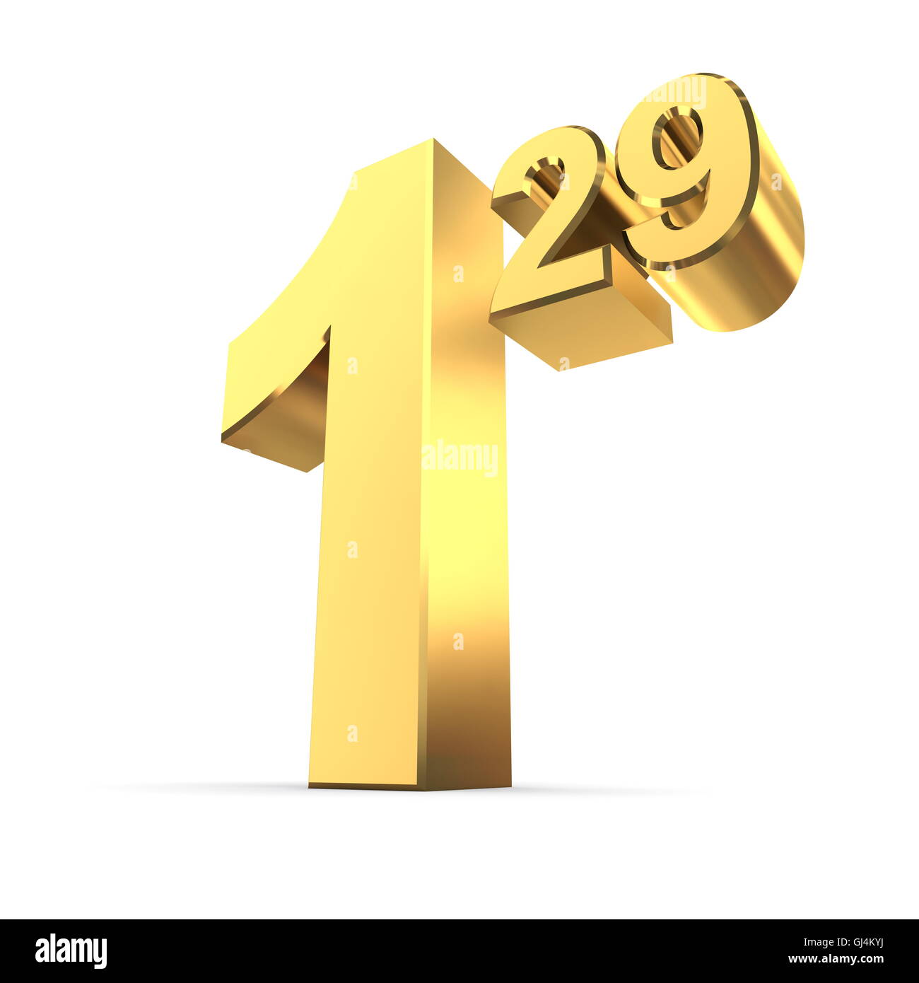 3d number 29 hi-res stock photography and images - Alamy