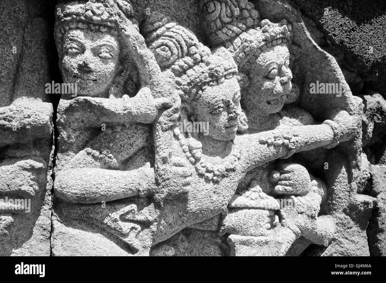 Indian bas relief Black and White Stock Photos & Images - Alamy
