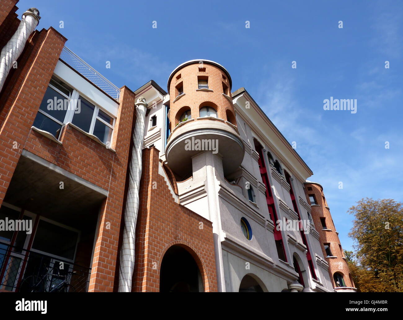Eccentric facade of a building Stock Photo - Alamy