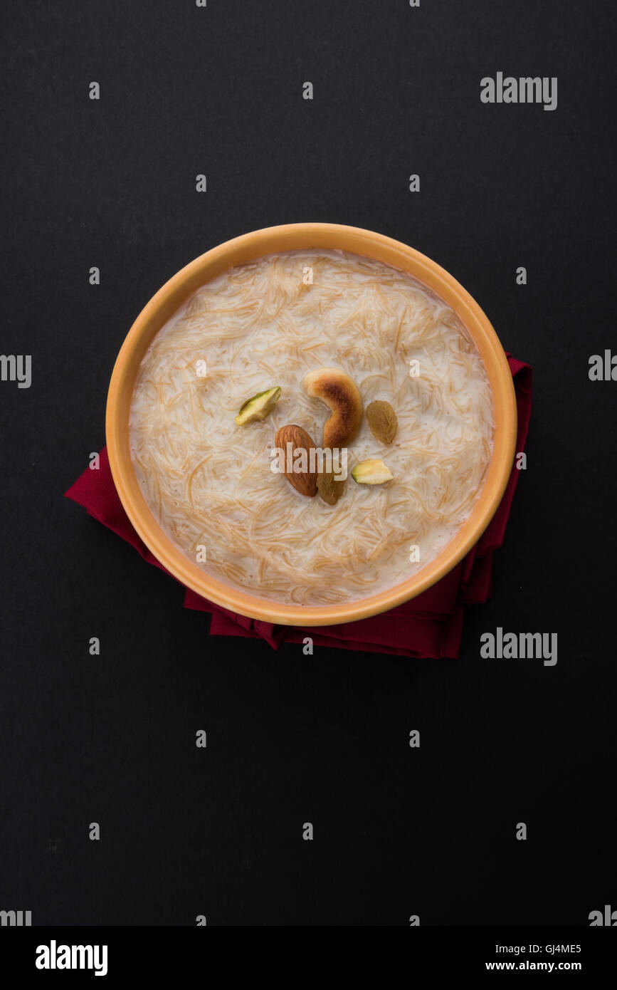 sweet Kheer or khir payasa, gil-e-firdaus, fereni also known as Sheer ...