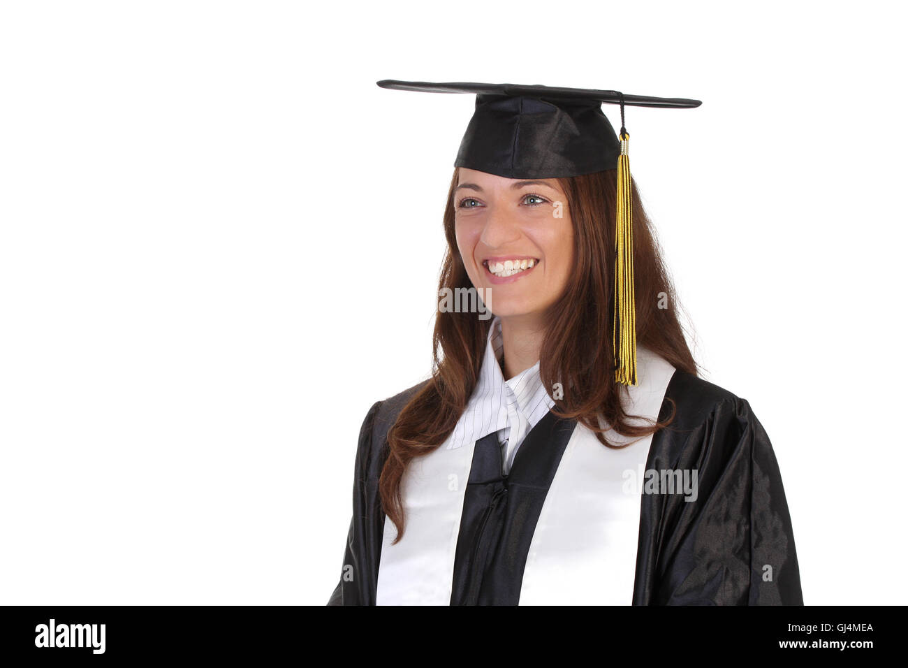 happy graduation a young woman Stock Photo - Alamy