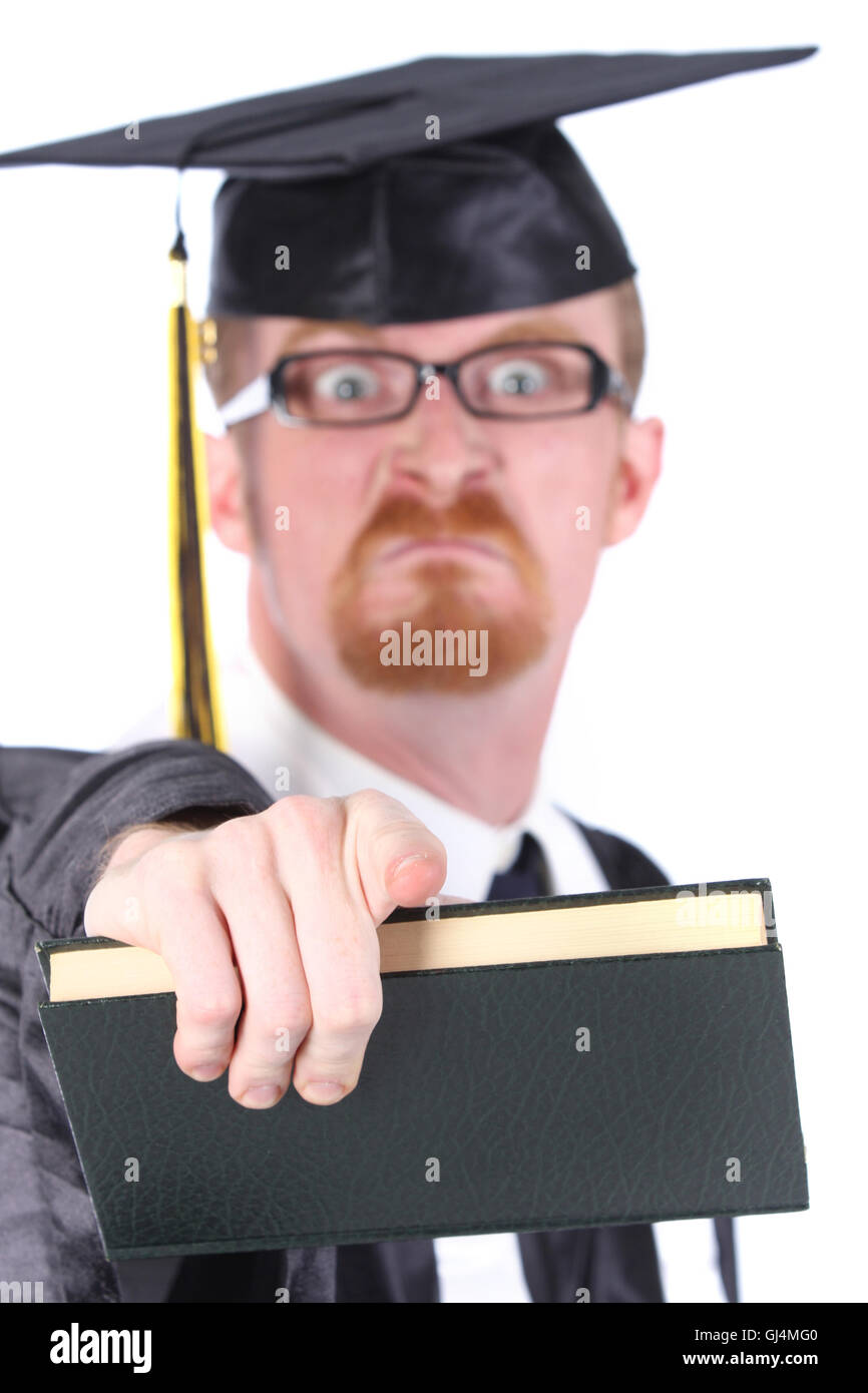 Man graduation cap book hi-res stock photography and images - Alamy