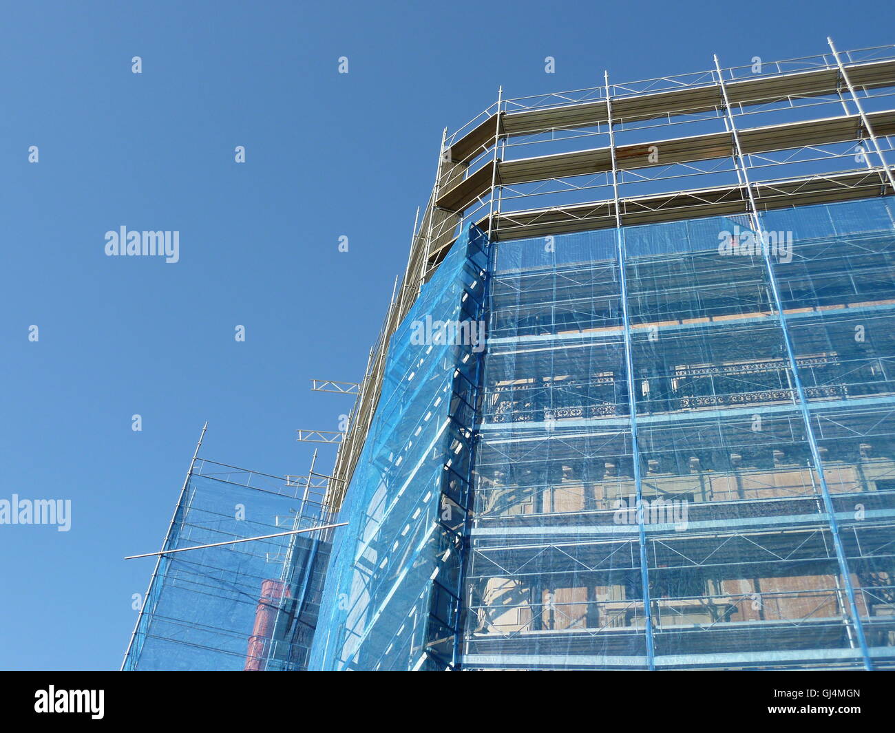 Side of scaffolding Stock Photo - Alamy