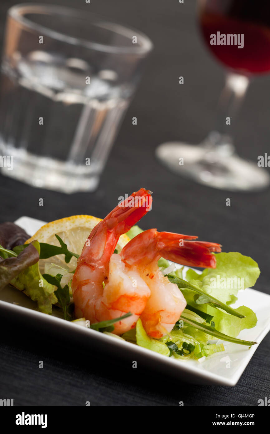 closeup of two prawns Stock Photo - Alamy