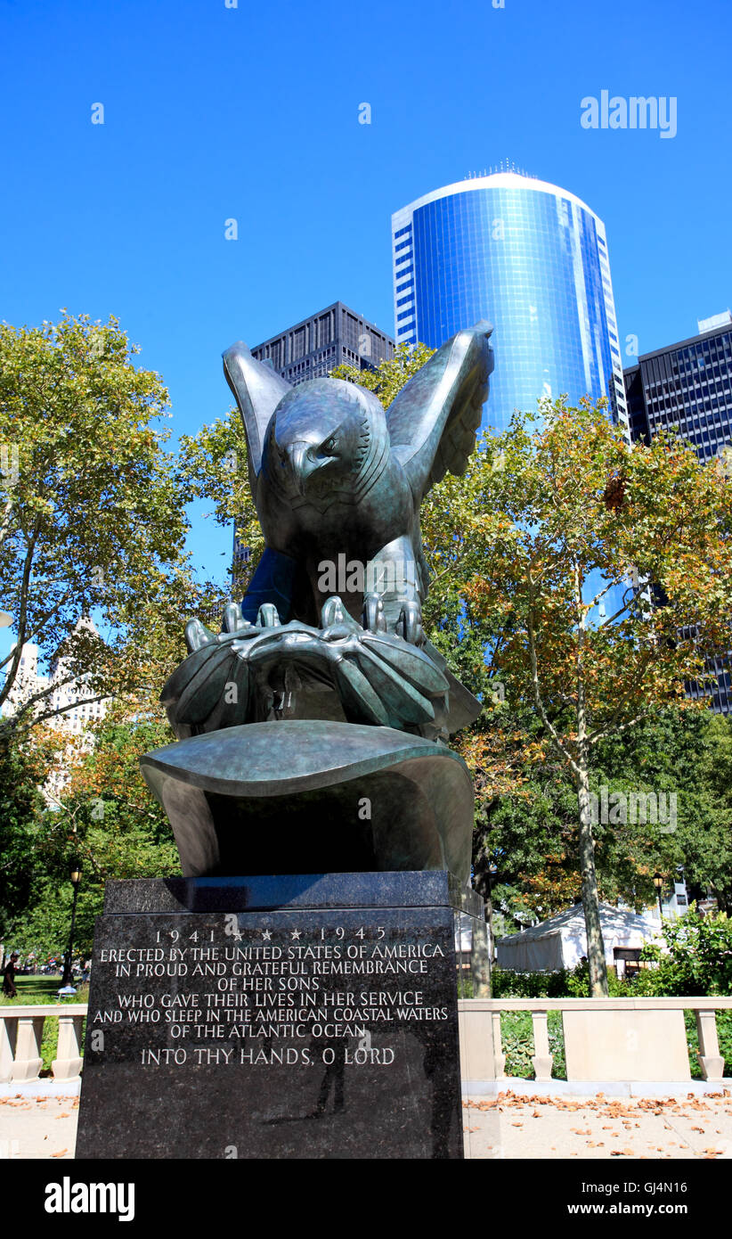 The Memorial of the US Coast Guard in Lower Manhattan Stock Photo - Alamy