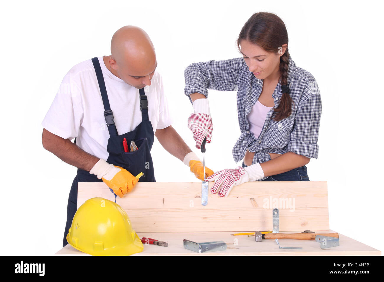 construction workers at work Stock Photo - Alamy