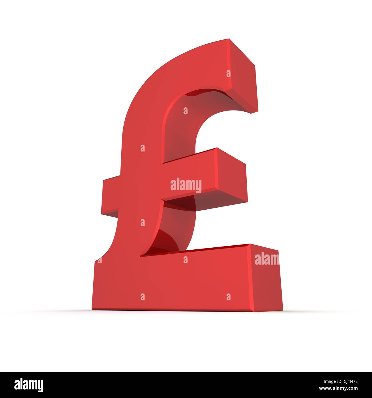 Red Shiny Pound Symbol Stock Photo - Alamy