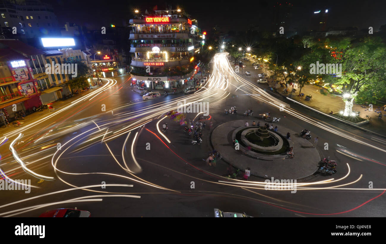 Traffic intersection in vietnam urban hi-res stock photography and ...